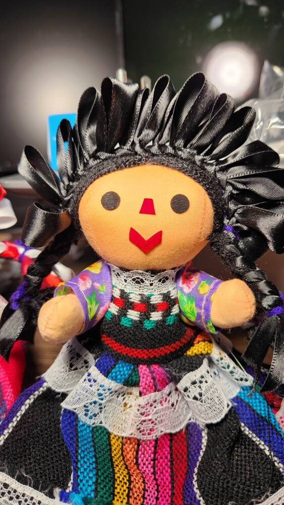 Mexican Doll Toy Handmade Folk Fiesta Decor, Mexican Doll, Doll, Mini ...