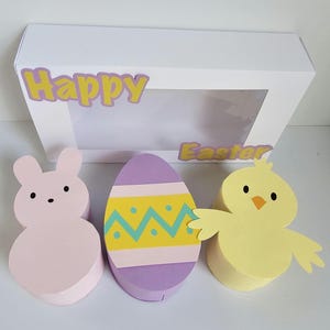 Easter Candy Box SVG/ PNG Digital Download. 3D Bunny, Chick & Egg ...