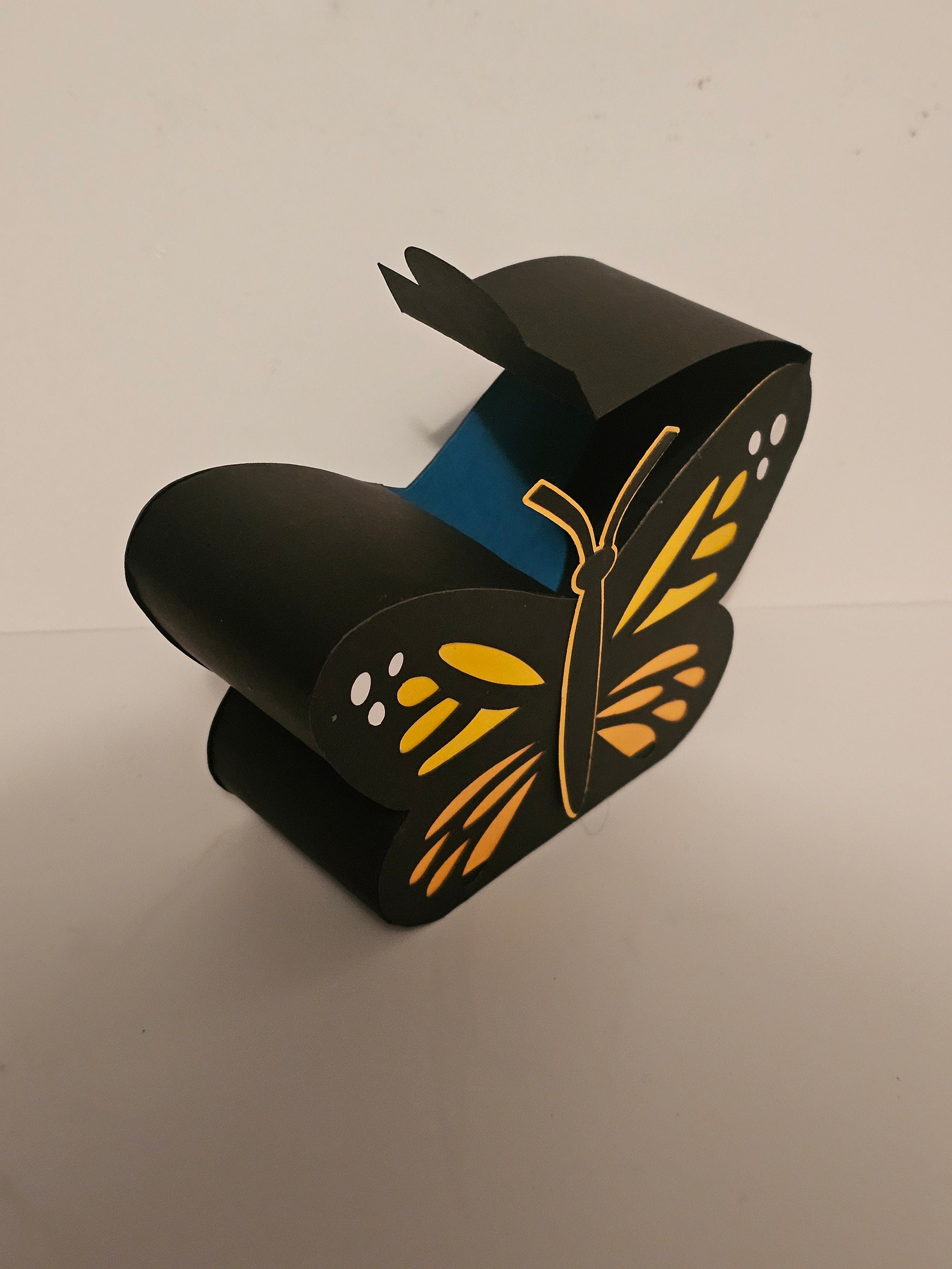 3D Butterfly Box SVG Digital Download File. Large/small. Upright, Top ...