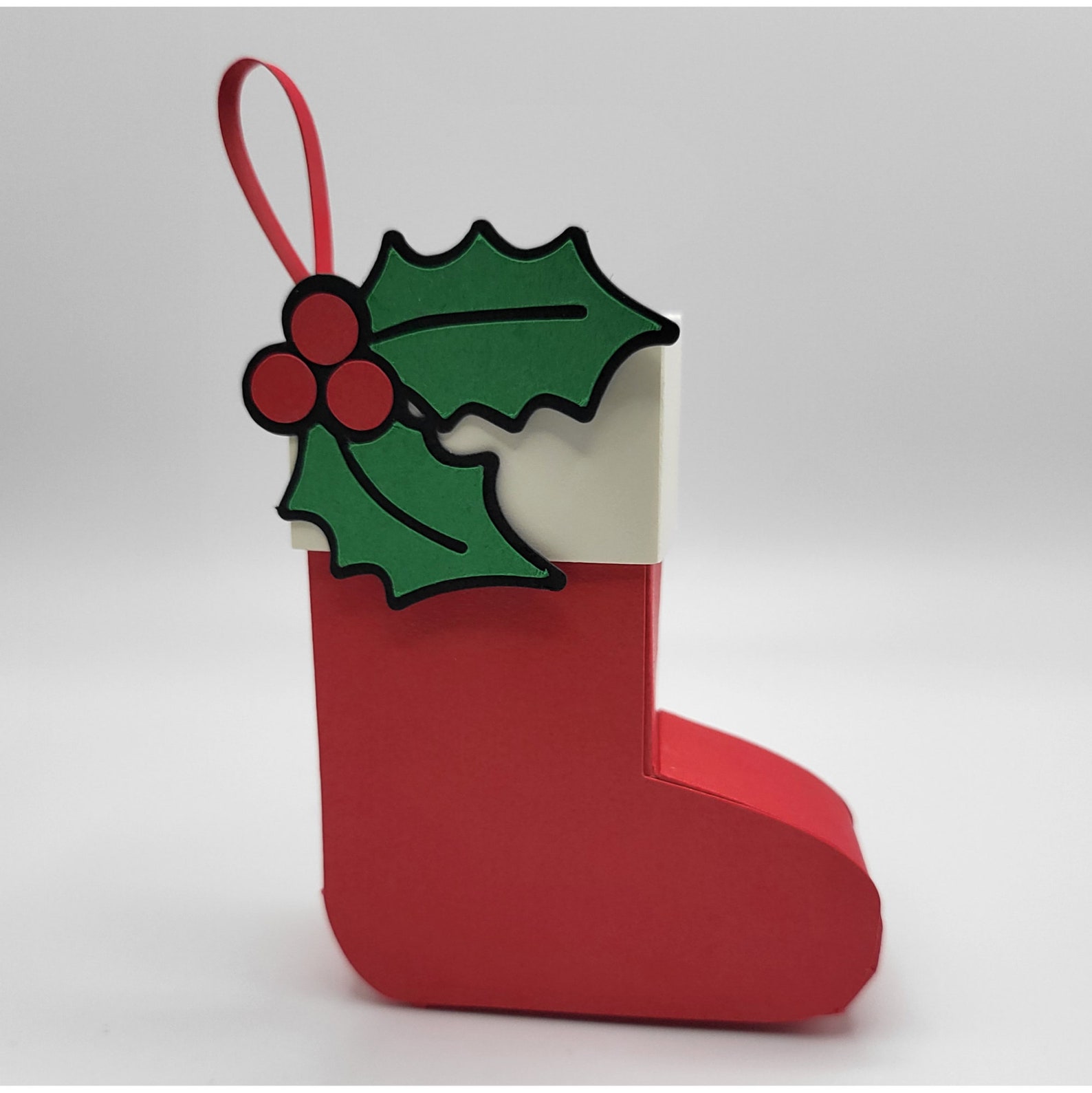 Christmas Stocking Box SVG: DIY Papercraft Gift, Candy, Decoration ...