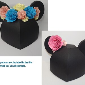 3D Mouse Ears Valentine's Day Gift Box SVG/ PNG Digital Download File ...