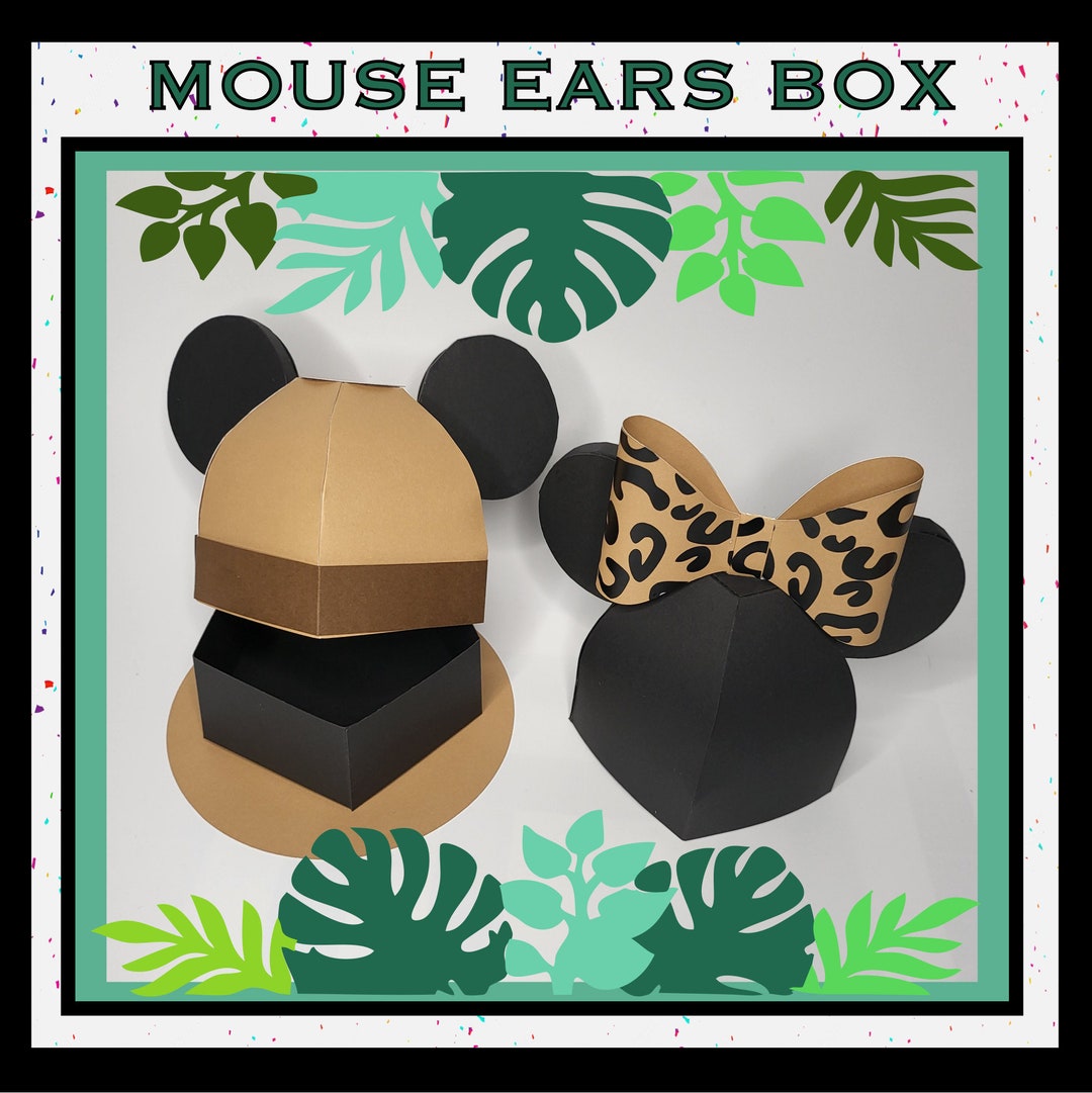3D Mouse Ears Gift Box SVG/ PNG Digital Download File. - Etsy