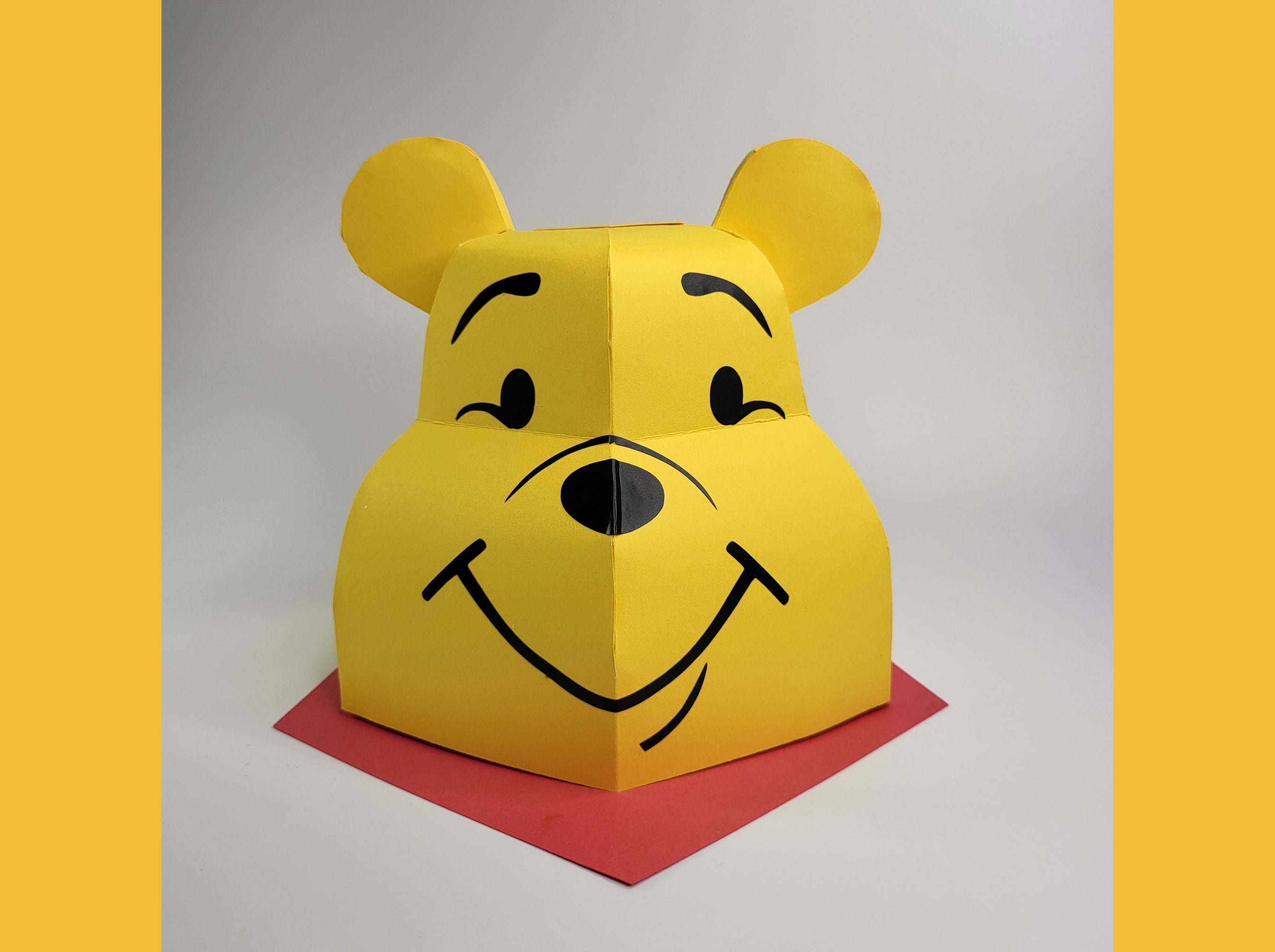 3D Yellow Bear Box SVG/ PNG Digital Download File. Assembly ...