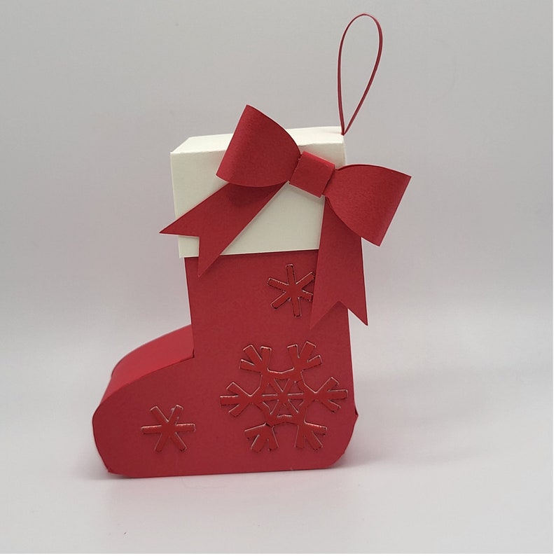 Christmas Stocking Box SVG: DIY Papercraft Gift, Candy, Decoration ...