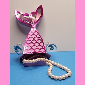 Mermaid Tail Shaker Box: SVG and PNG Digital Download for Crafting ...
