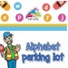Alphabet Parking Lot: Uppercase and Lowercase - Etsy
