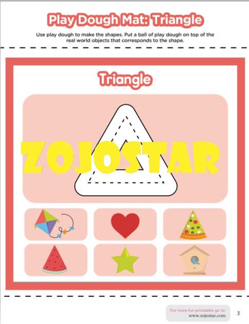 Playdough Shapes - Etsy