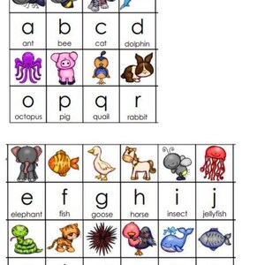 Alphabet Letter and Beginning Sounds Match - Etsy