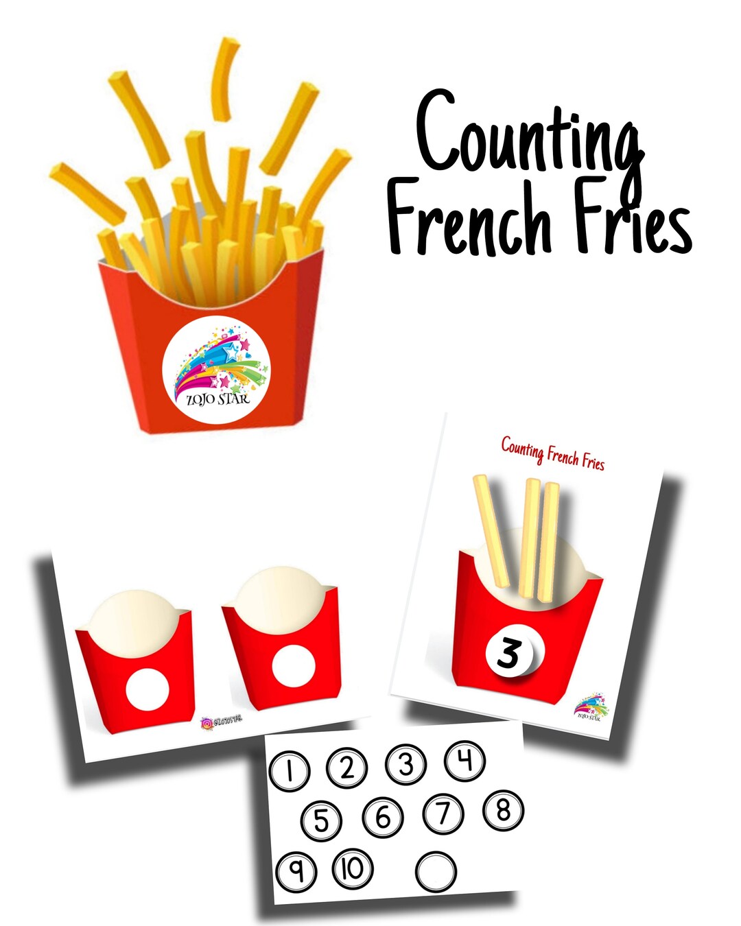Counting French Fries - Etsy
