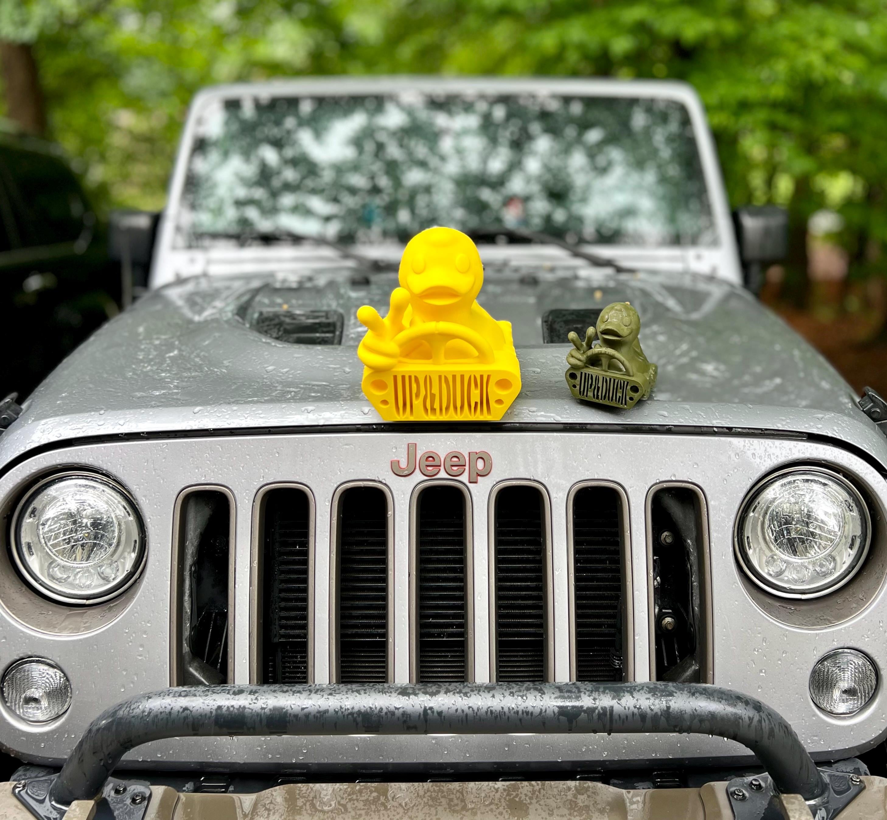 Mega Duck – Giant Magnetic Jeep Duck by Up&duck | Hood Ornament Style ...