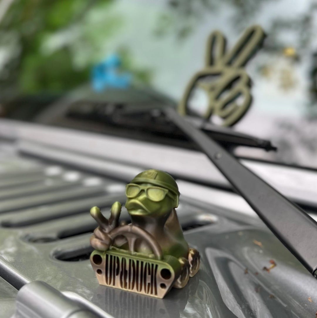 Camo Army Ducking Duck Fits Jeep Wrangler Gladiator Dashboard Decor ...