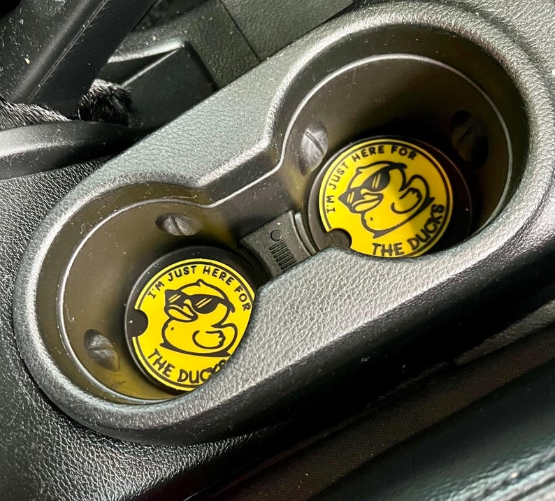 Funny Jeep Coasters for Cup Holders – “i’m Just Here for the Ducks ...