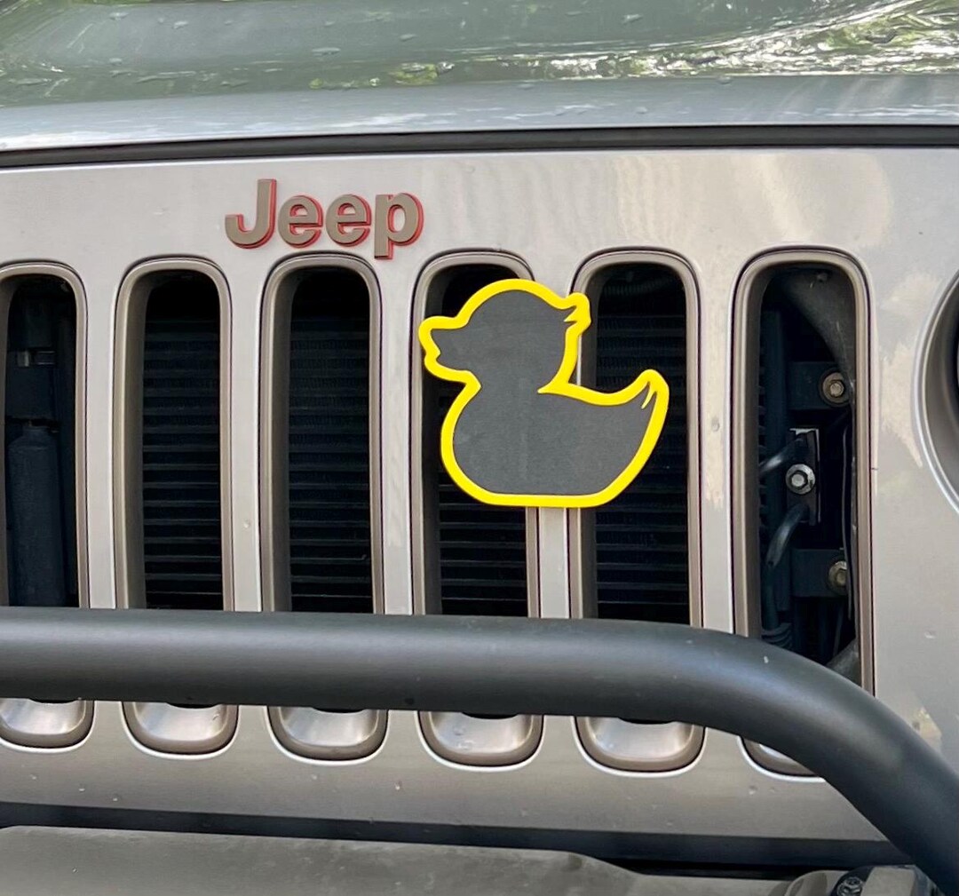 Trailcharm Duck Clamp for Jeep Grille - Fun Jeep Accessory for Wrangler ...