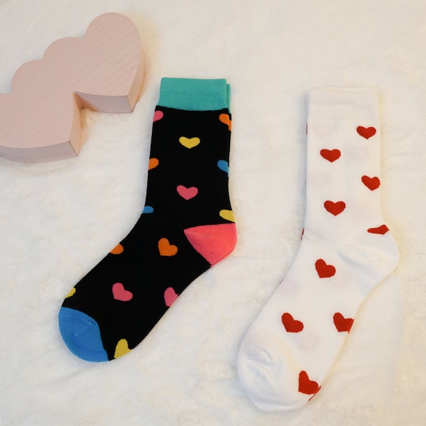 Red Heart Socks - Etsy