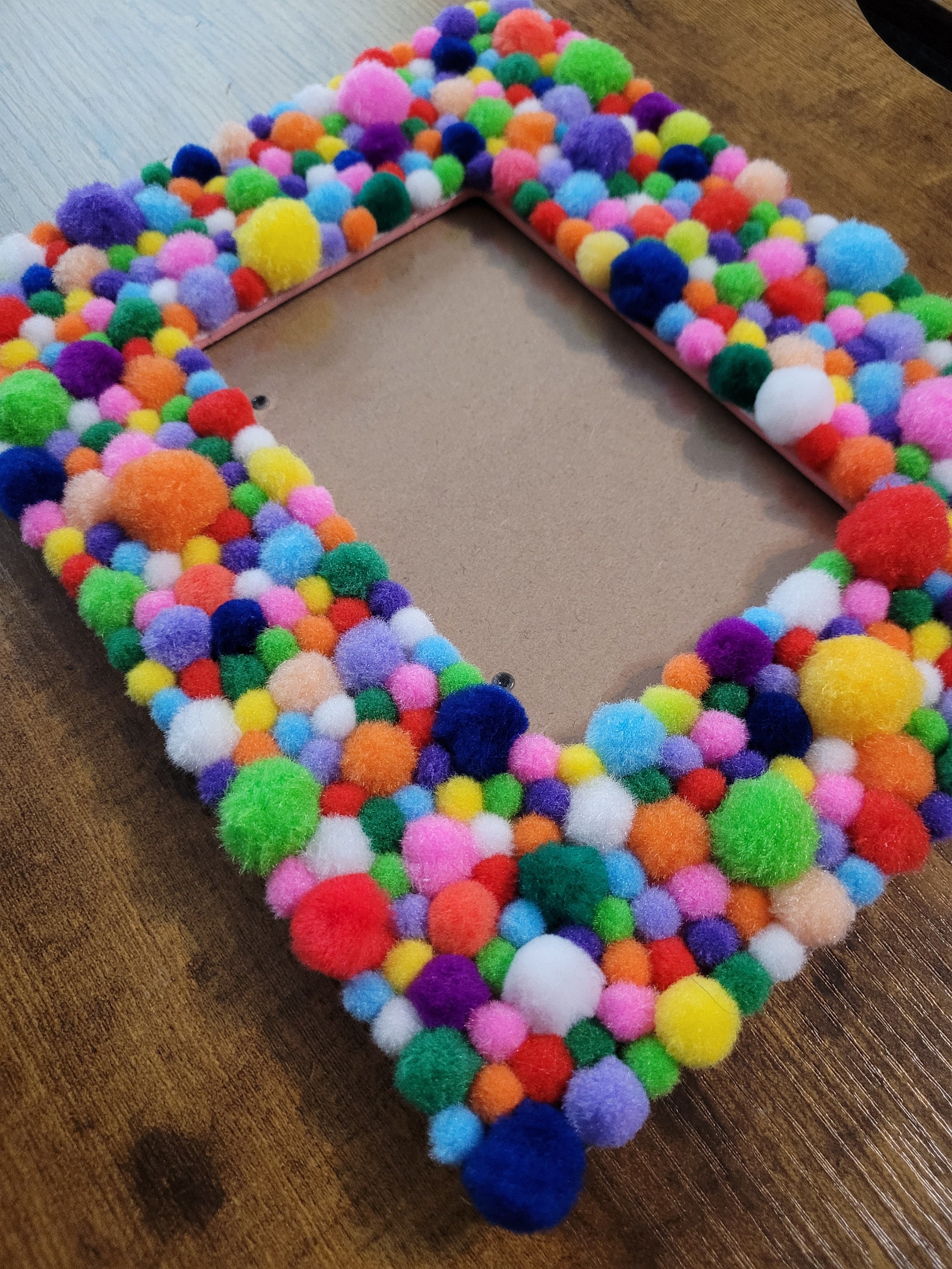 Pom Pom Picture Frame - Etsy