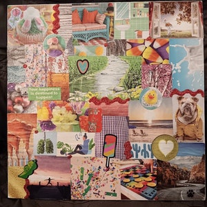 Happiness Collage Art - Etsy