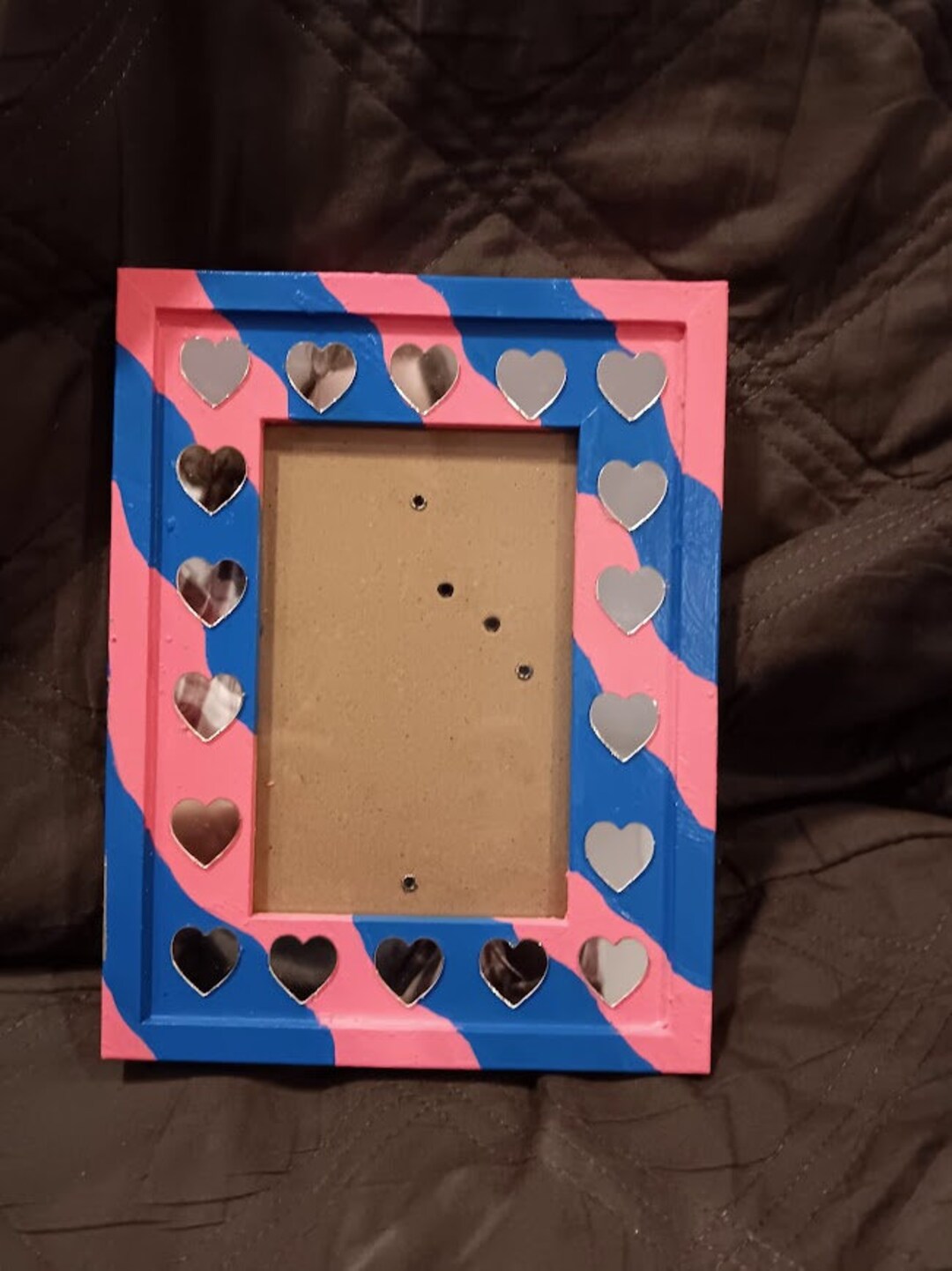 Wavy Painted Heart Mirror Frame - Etsy