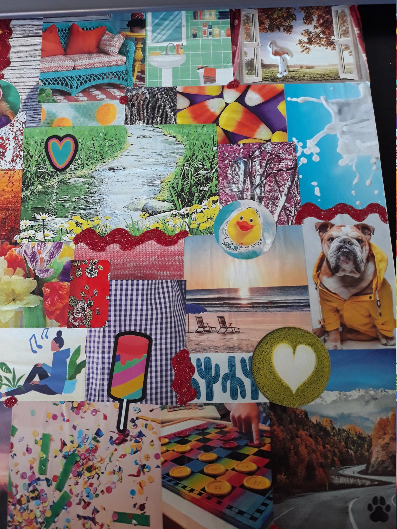 Happiness Collage Art - Etsy