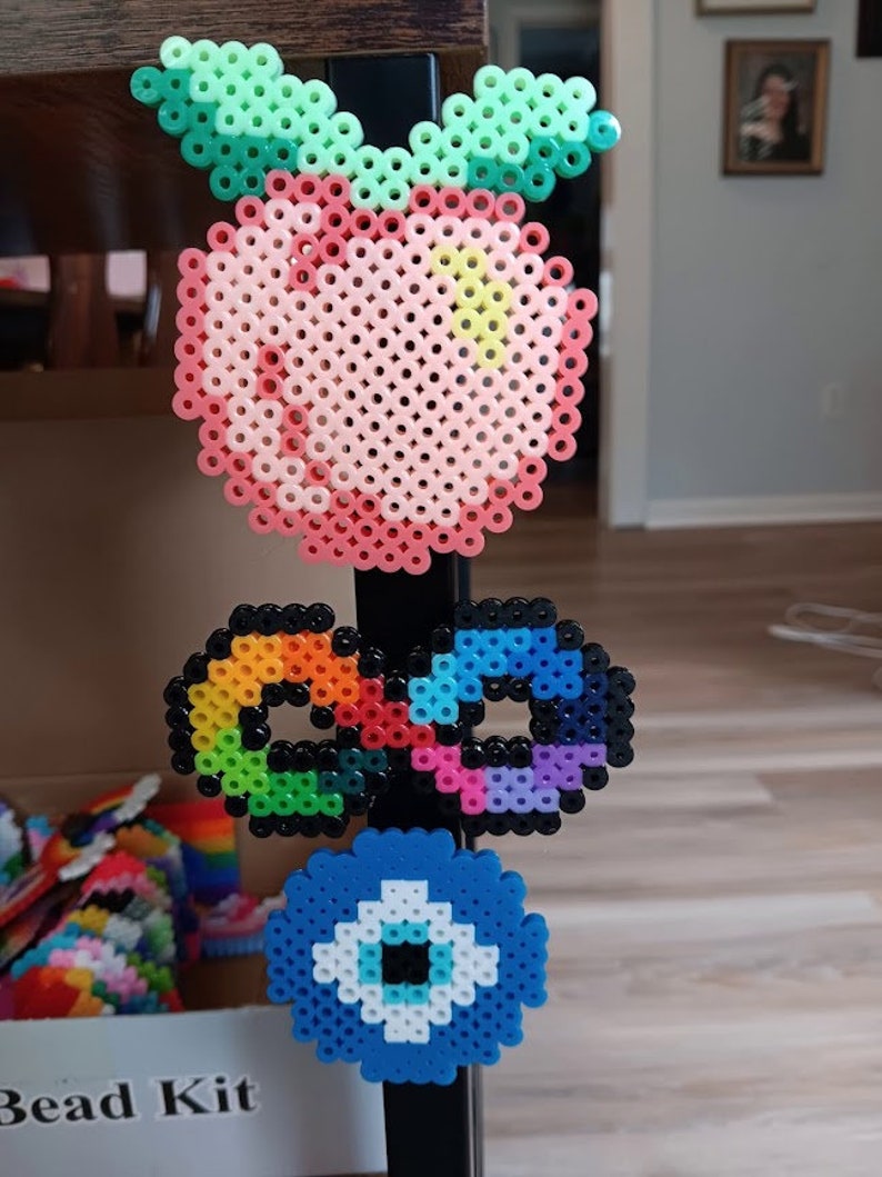 2 Perler Bead Magnets - Etsy