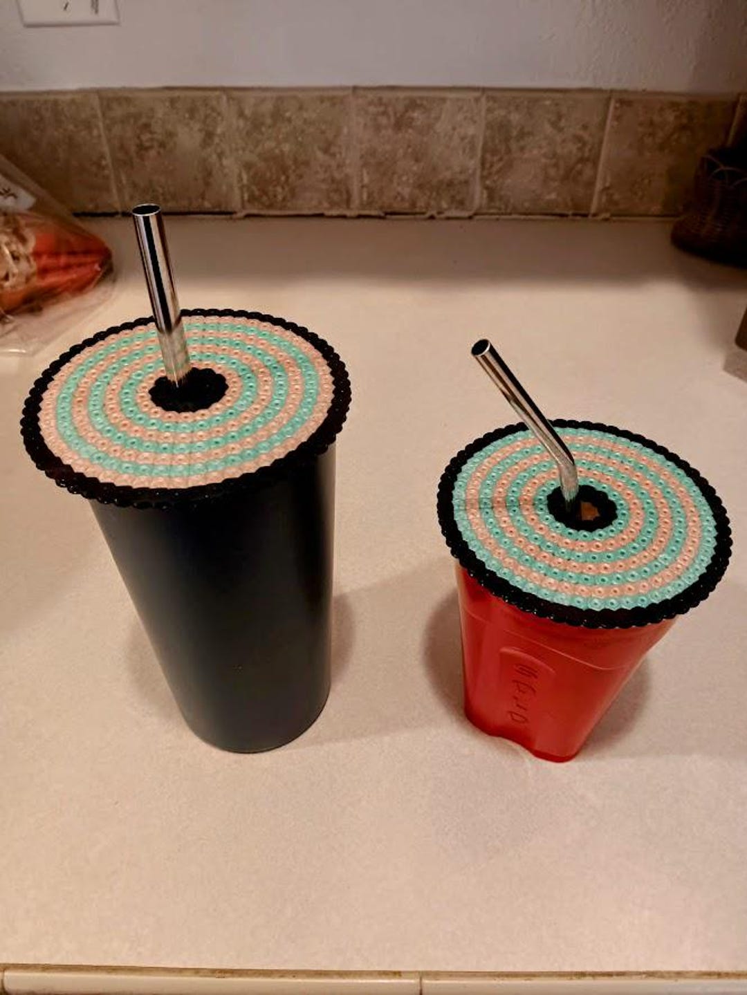 Set of 2 Drink Covers - Etsy