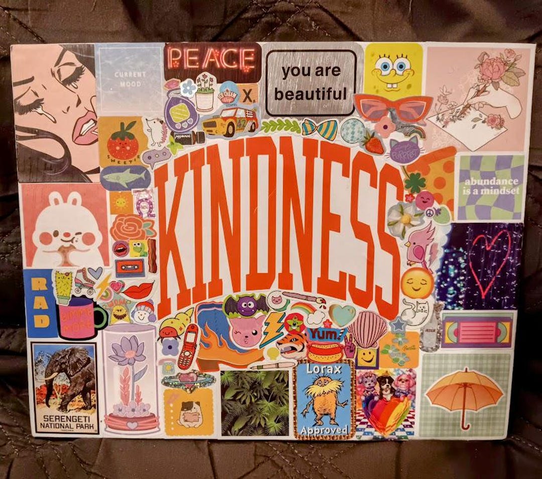 Kindness Sticker Collage - Etsy