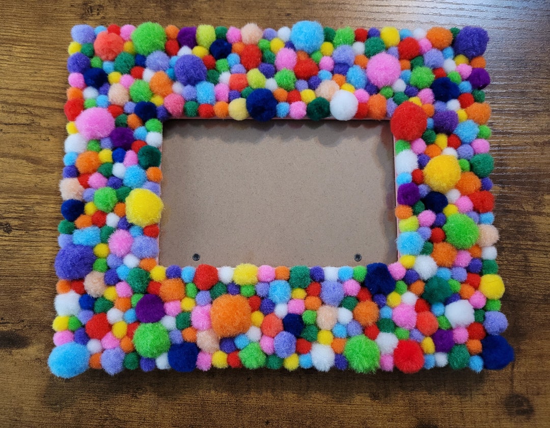 Pom Pom Picture Frame - Etsy