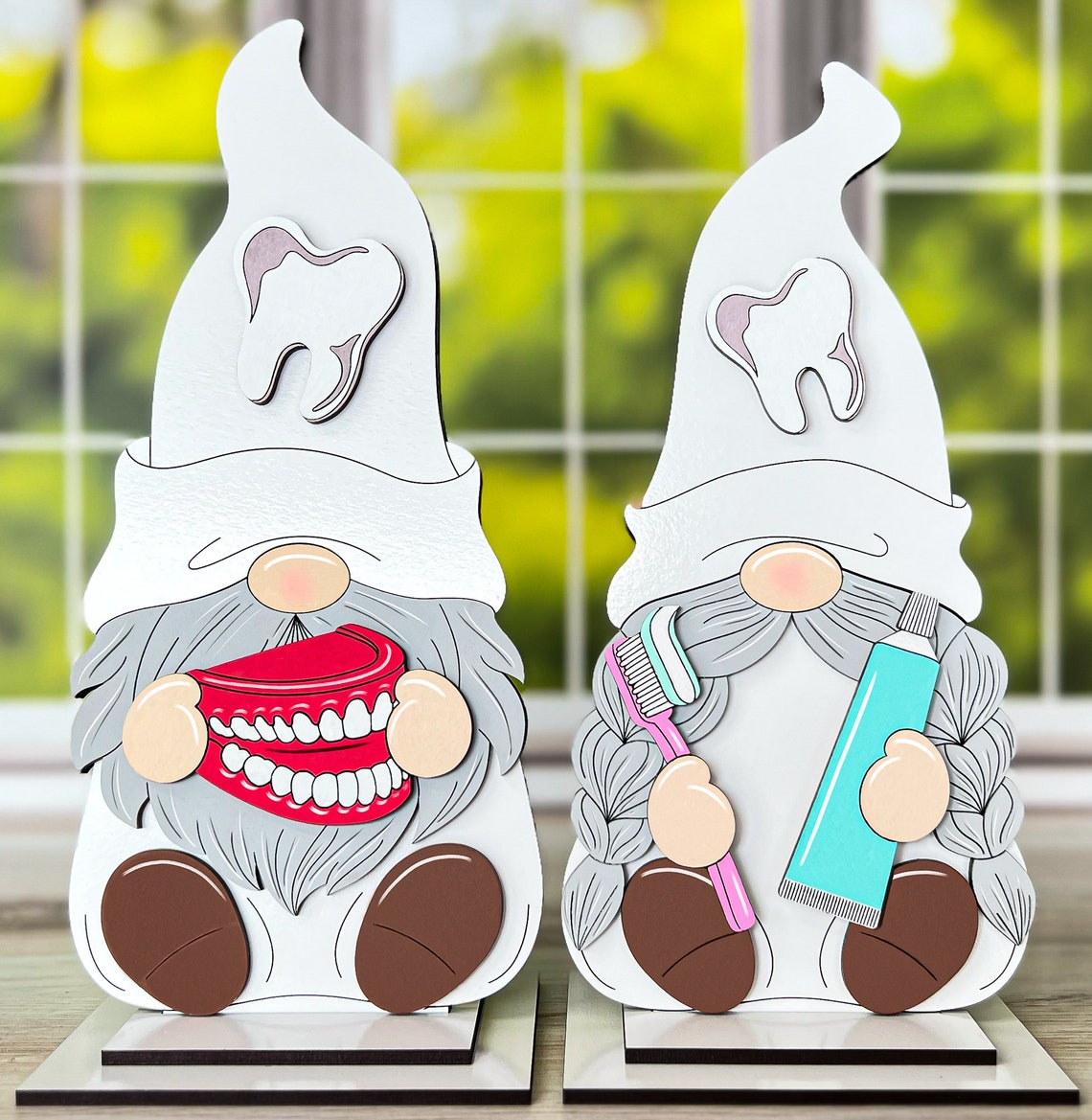 Dentist Orthodontist Gnome Layered Shelf Sitter Glowforge SVG Digital ...