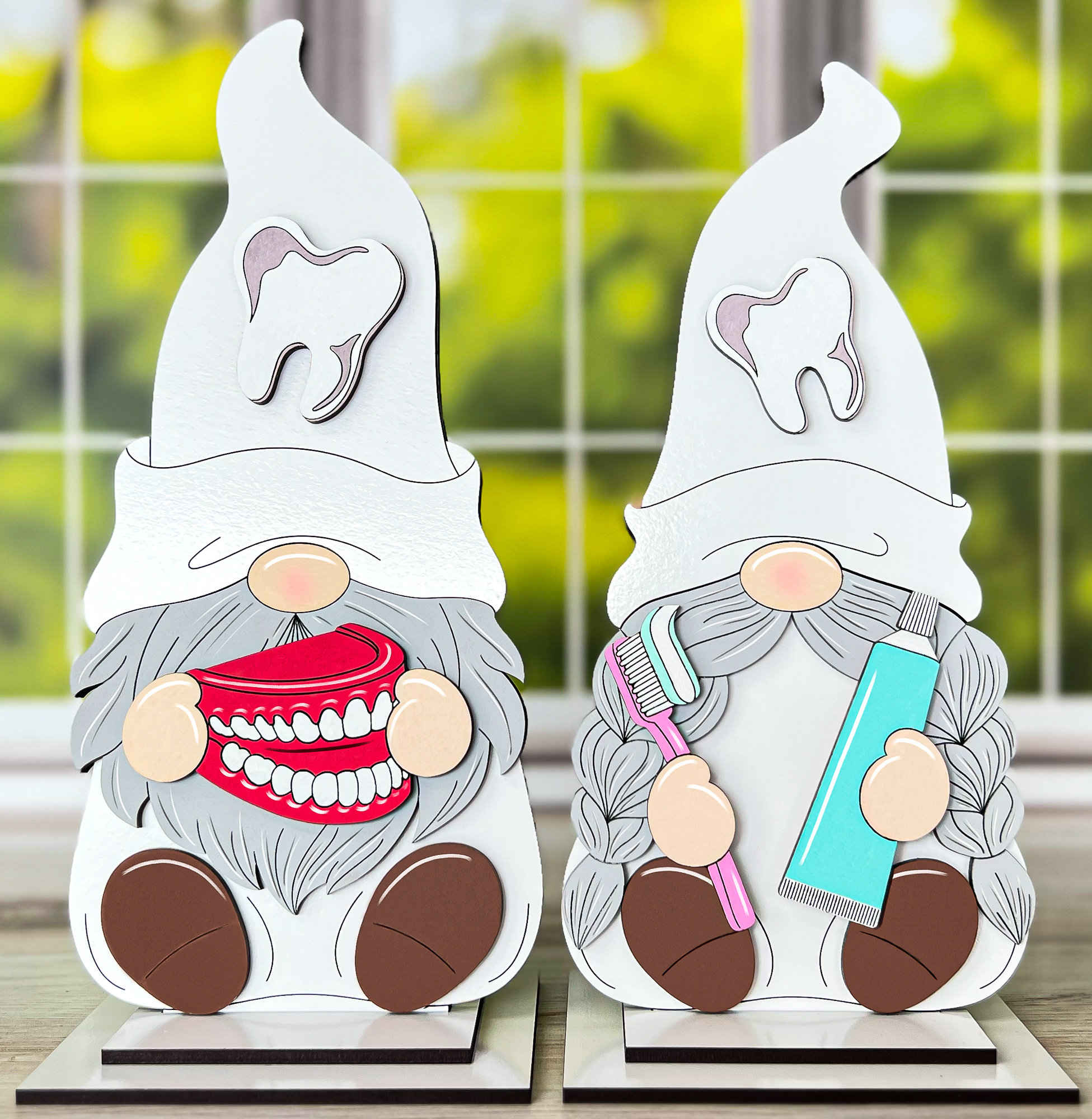 Dentist Orthodontist Gnome Layered Shelf Sitter Glowforge SVG - Etsy