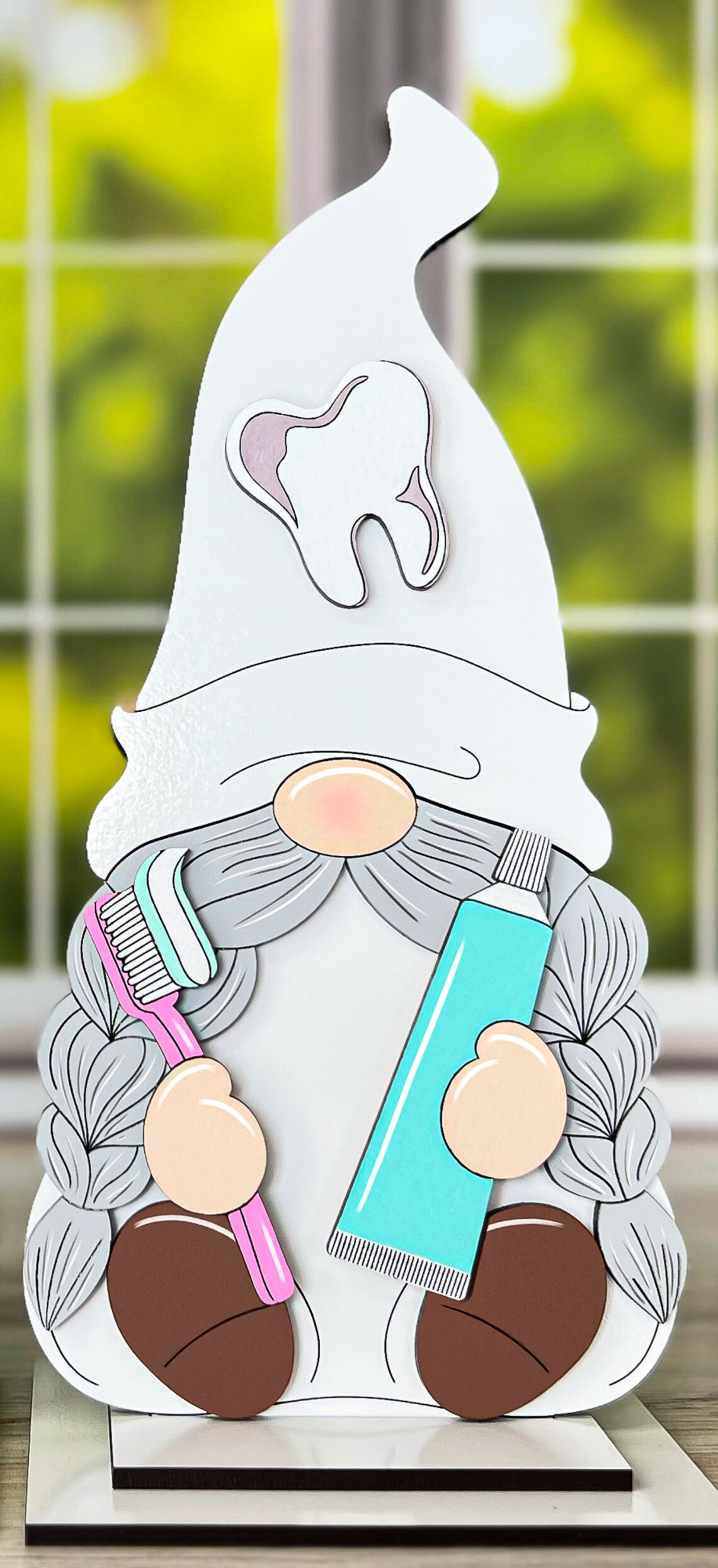 Dentist Orthodontist Gnome Layered Shelf Sitter Glowforge SVG - Etsy