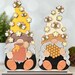 Honey Bee Gnome Shelf Sitter Glowforge SVG Digital Laser Cut File ...