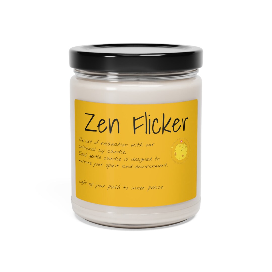 Scented Soy Candle Zen Flicker, 9oz - Etsy