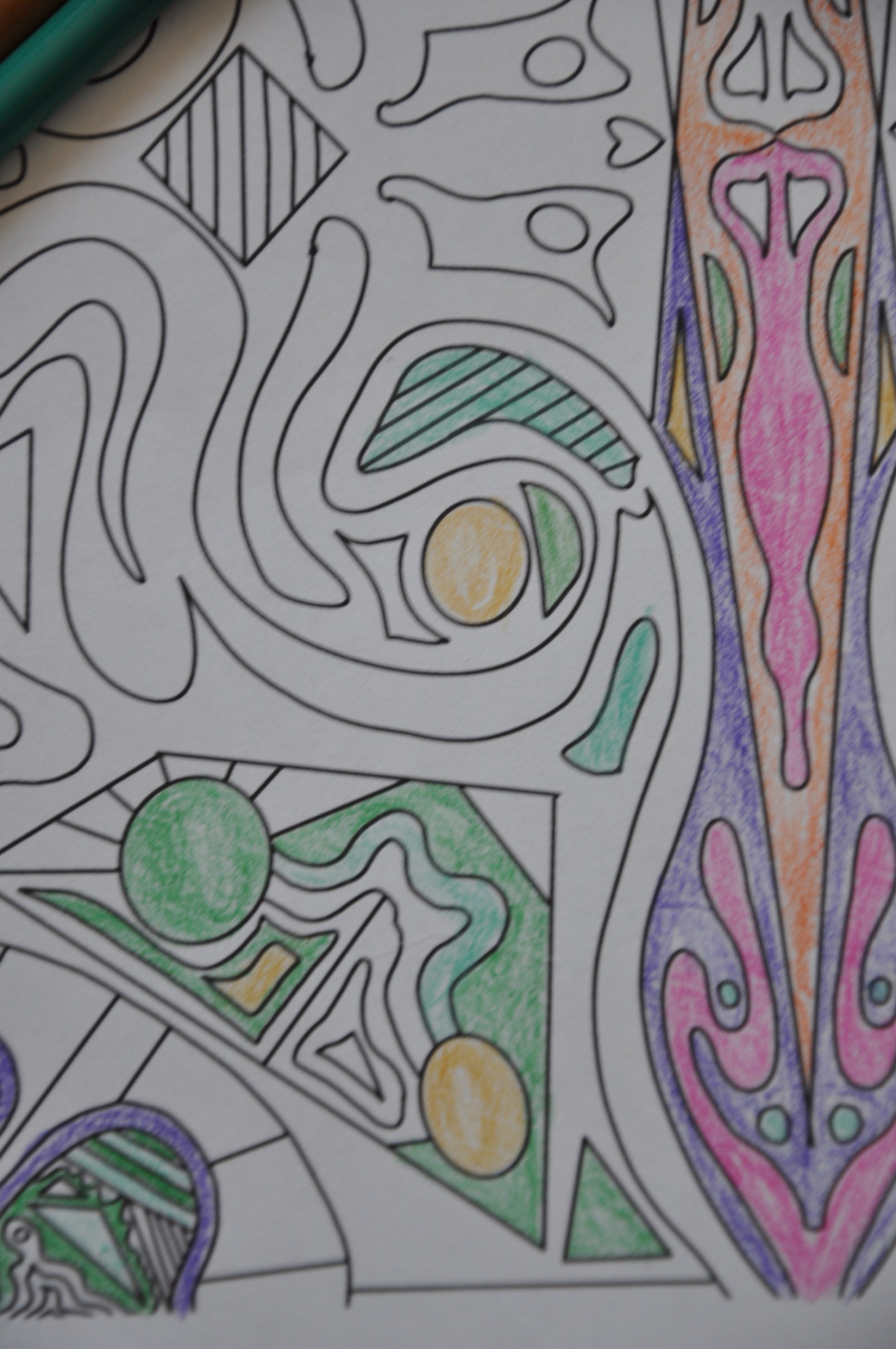 Printable Abstract Design Coloring Page - Etsy