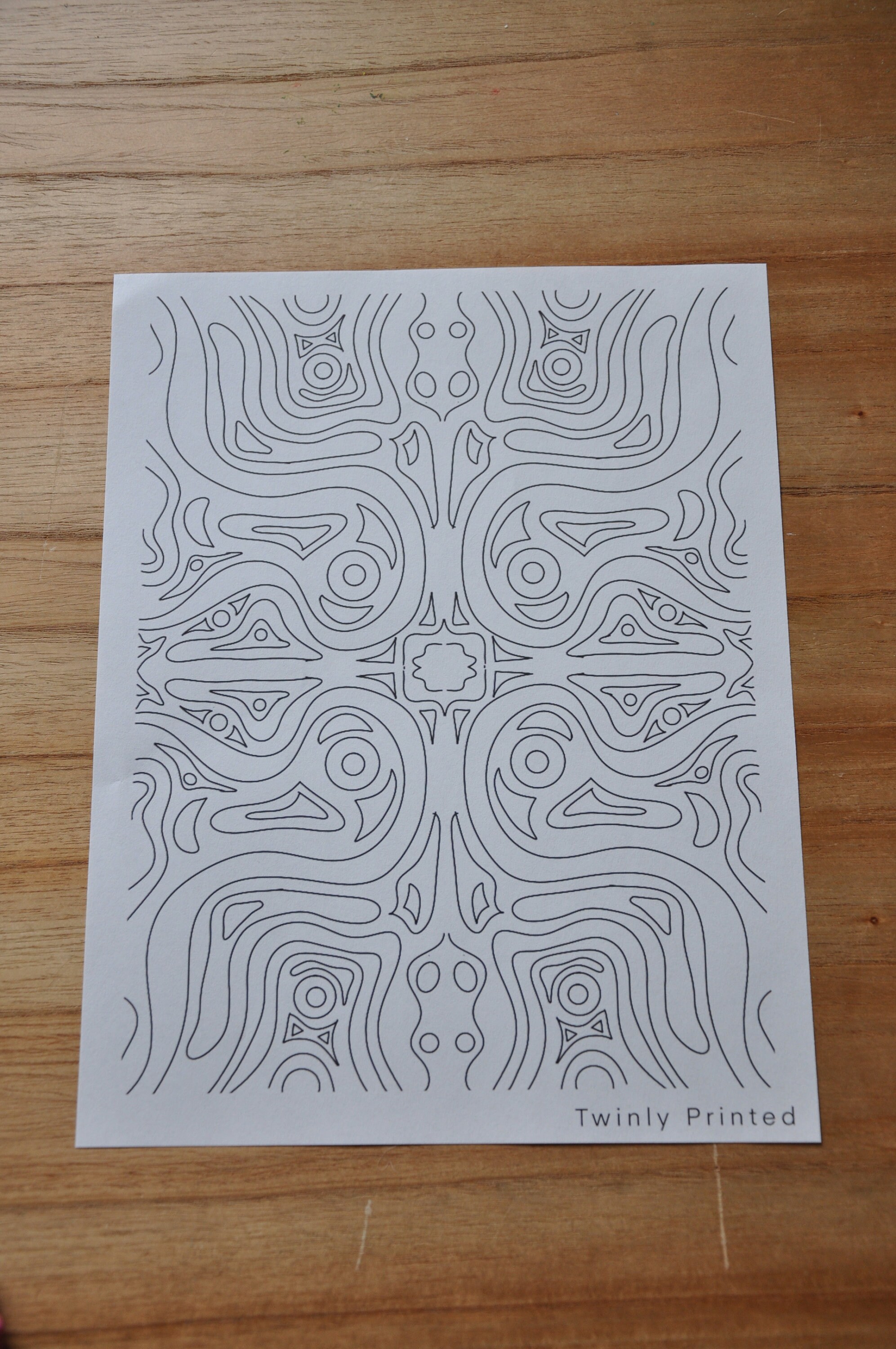 Printable Squiggle Abstract Coloring Page - Etsy