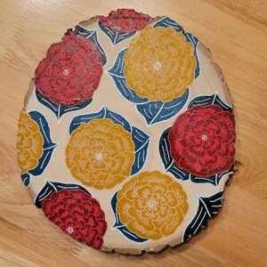 Decorated Wood Round - Etsy
