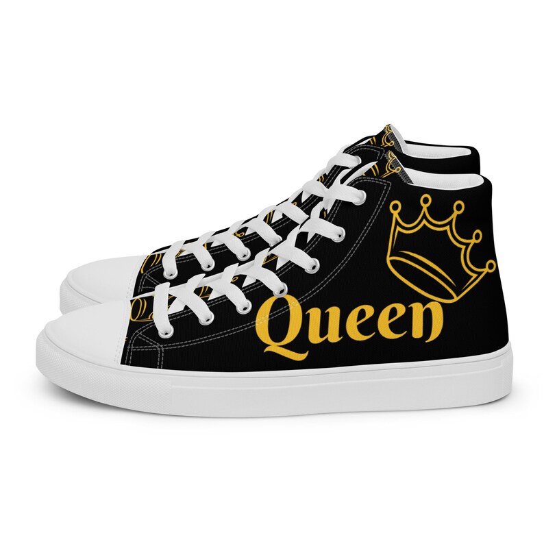 Queen Women’s High Top Canvas Shoes - Etsy