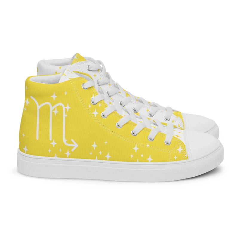 Scorpio Topaz Men’s High Top Canvas Shoes - Etsy