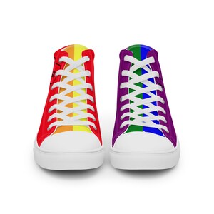 LGBTQ Men’s High Top Canvas Shoes - Etsy