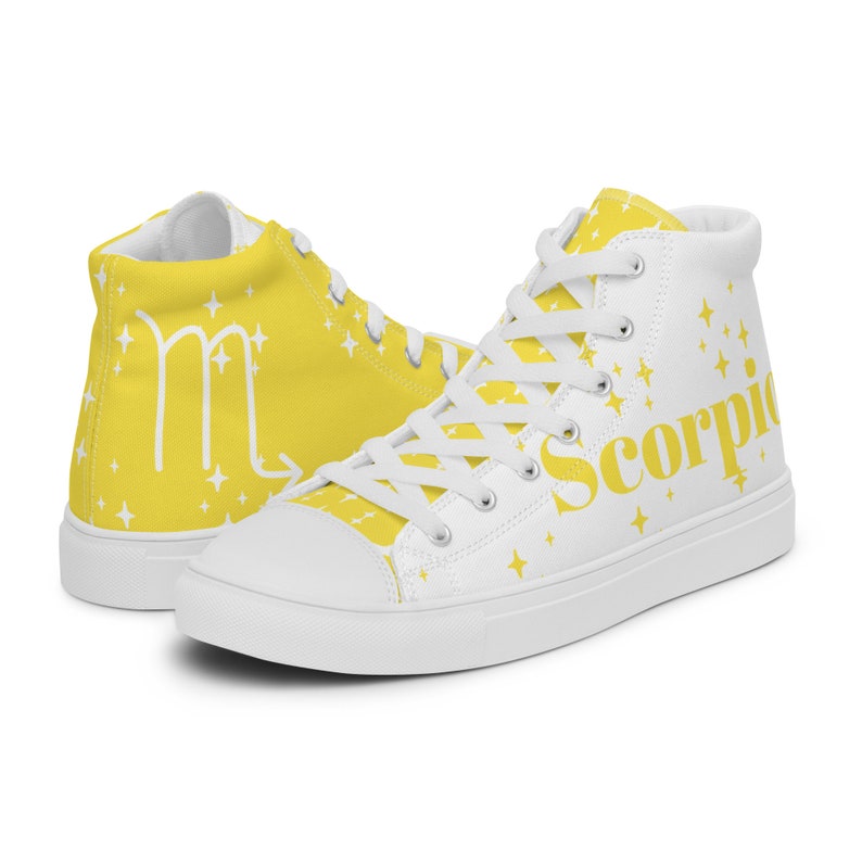 Scorpio Topaz Men’s High Top Canvas Shoes - Etsy