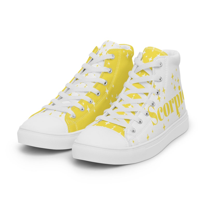 Scorpio Topaz Men’s High Top Canvas Shoes - Etsy