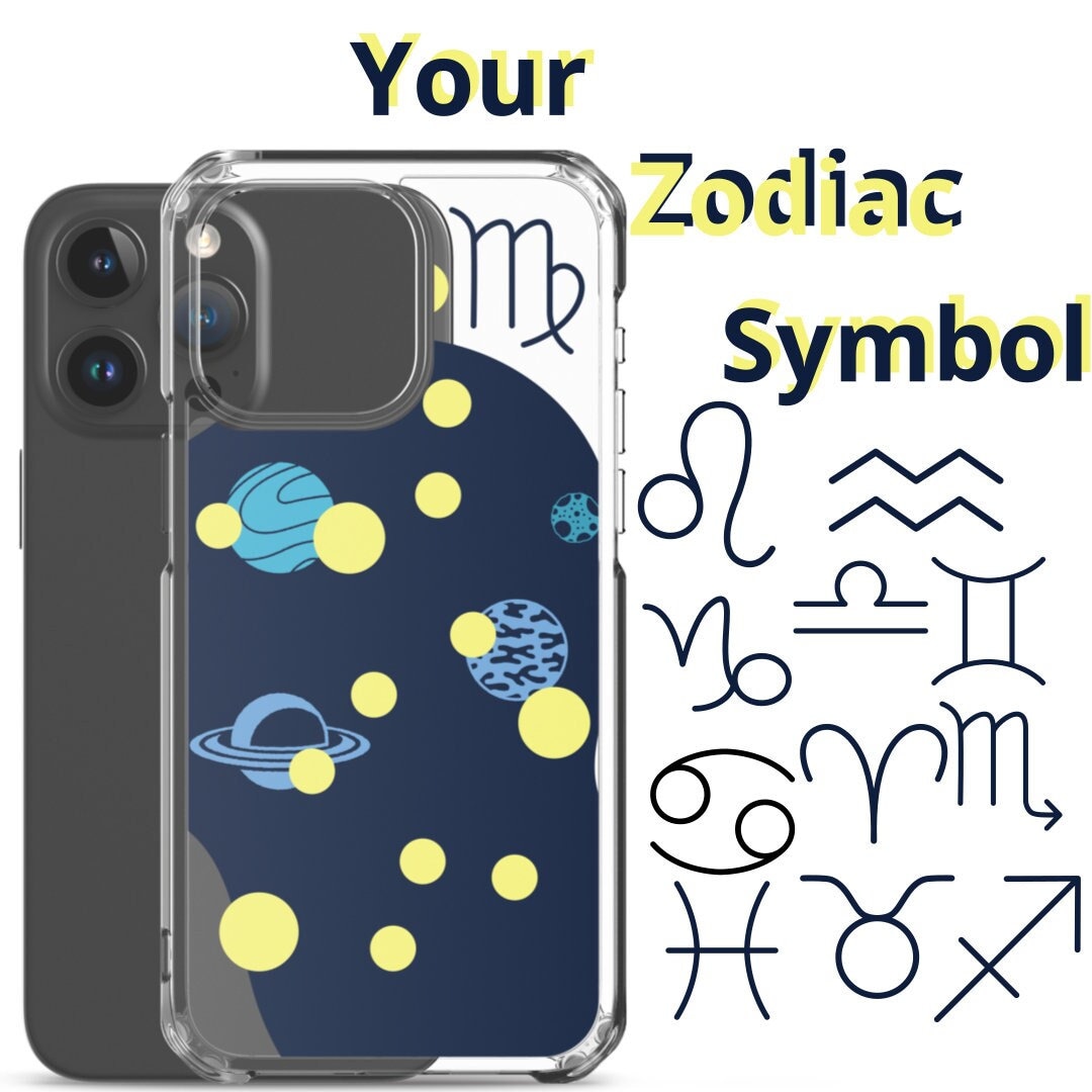 Zodiac iPhone Case: Clear Protective Astrology Design - Etsy