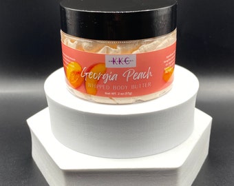 GEORGIA PEACH & NECTARINE Triple Butter Whipped Body Cream, Mango, Shea ...