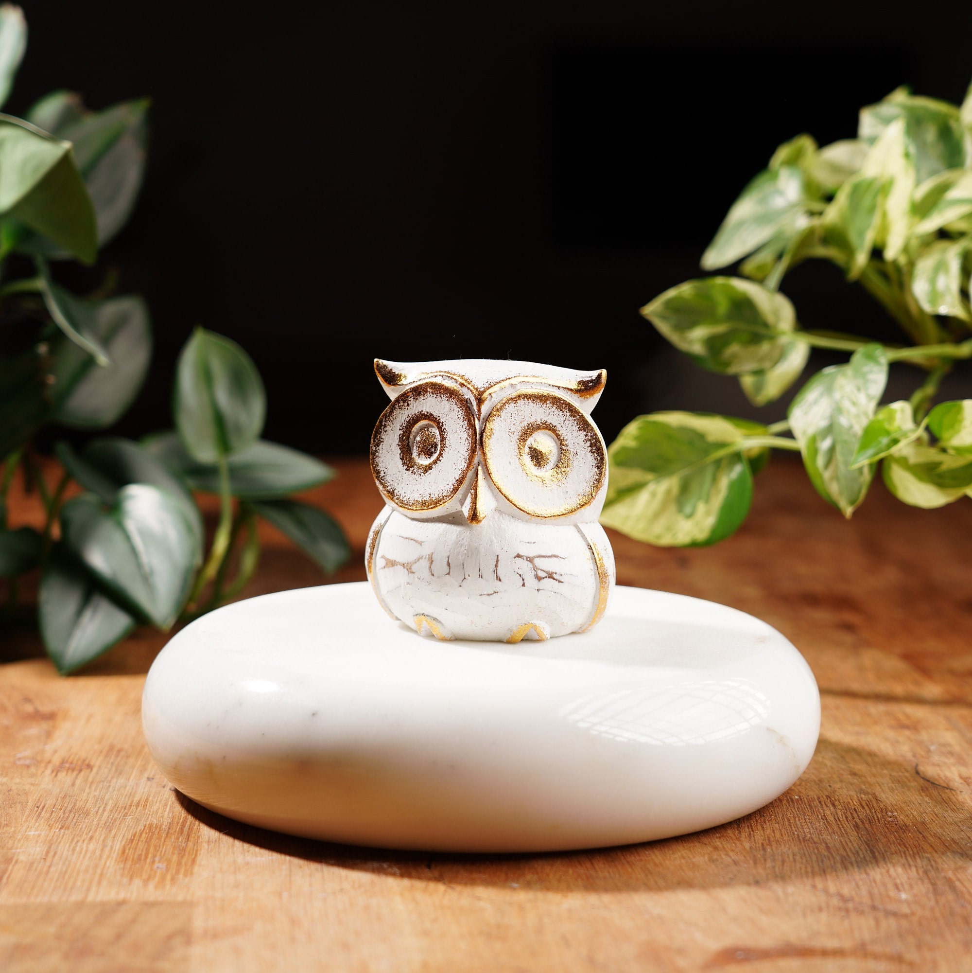 Hand-carved Lucky Owl Feng Shui Owl for Wealth Luck and - Etsy