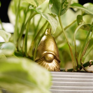 Gold Concrete Lucky Gnome | Good Luck Gift | Gnome for Luck and ...