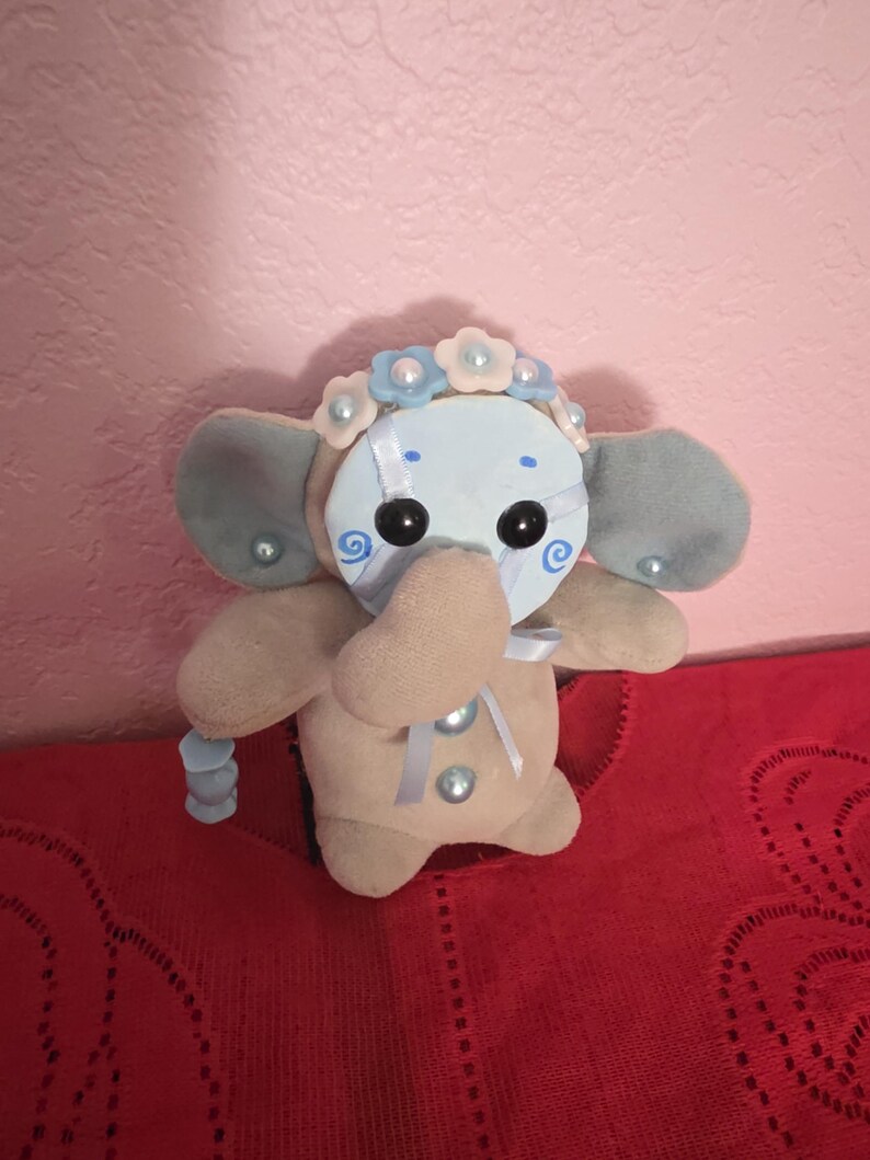 Clay Face Plush Animal Bundle, Teddy Bear, Elephant, Chicken - Etsy