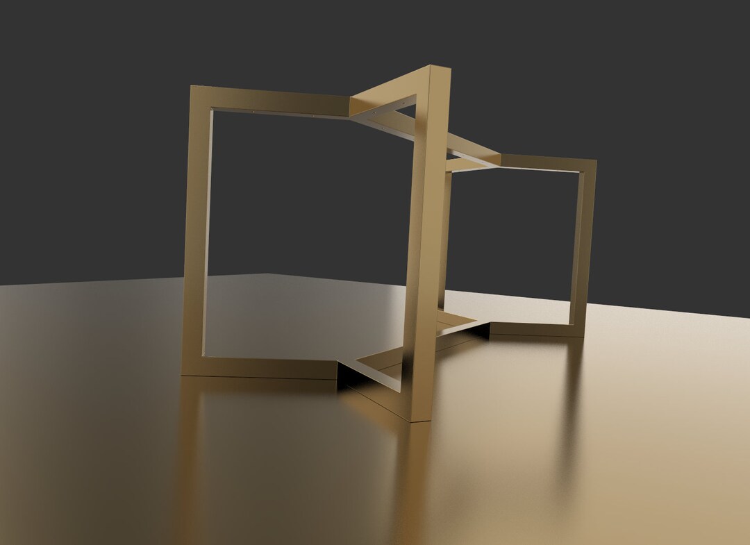 Heavy Duty Steel Table Frame, Chevron Table Base, Metal Table Legs ...