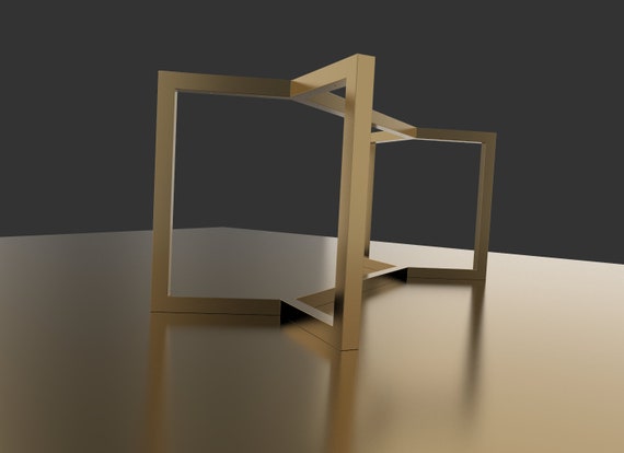 Heavy Duty Steel Table Frame Chevron Table Base Metal Table - Etsy