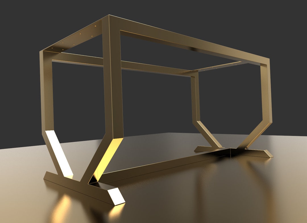 Heavy Duty Steel Table Frame, Chevron Table Base, Metal Table Legs ...