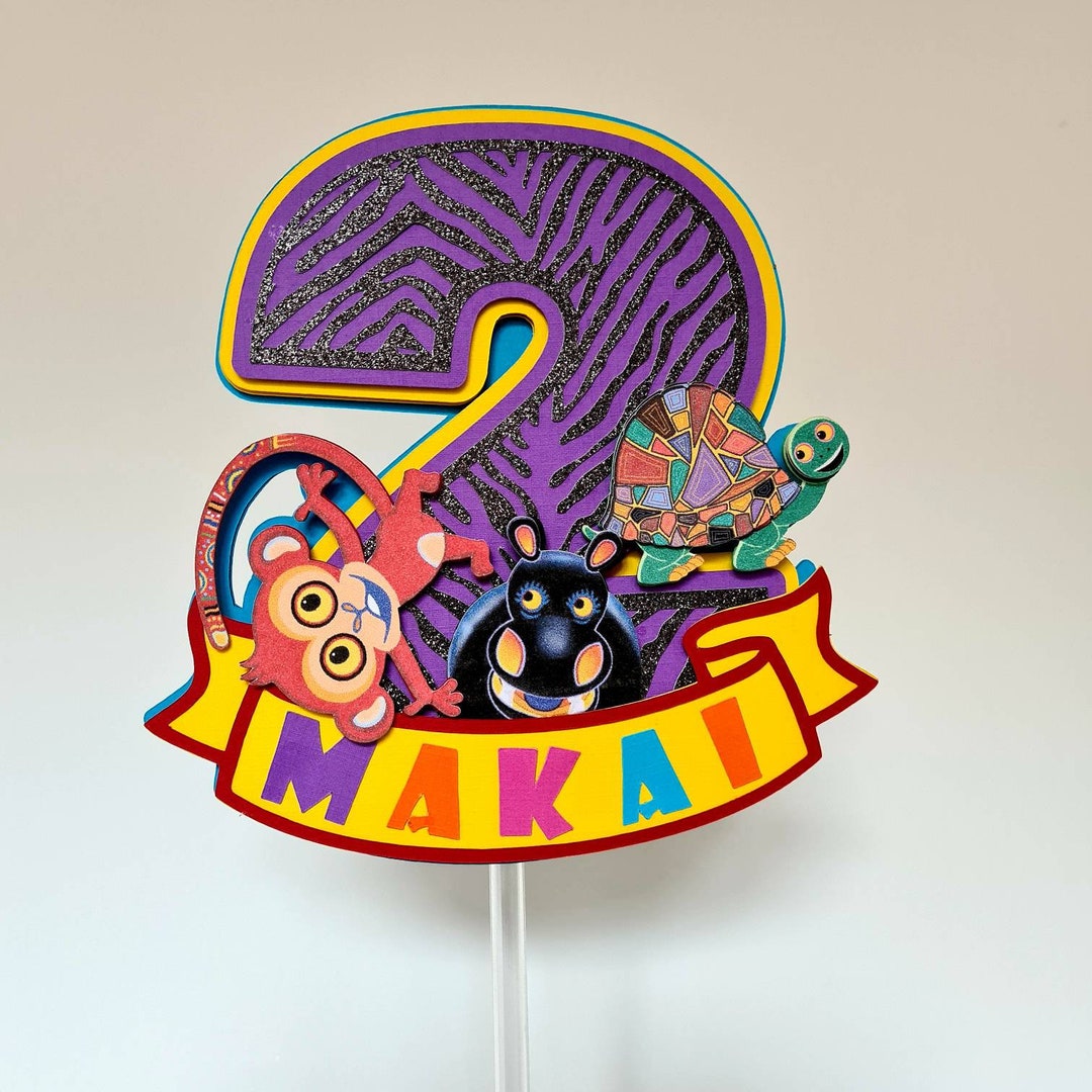 Personalised Cake Topper - Tinga Cake Topper, Birthday Party, Birthday ...