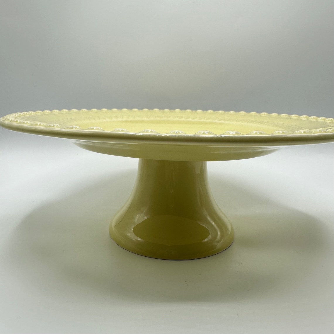 Bordallo Pinheiro - Fantasia (fantasy) 11 Inch Yellow Cake Stand / Cake ...