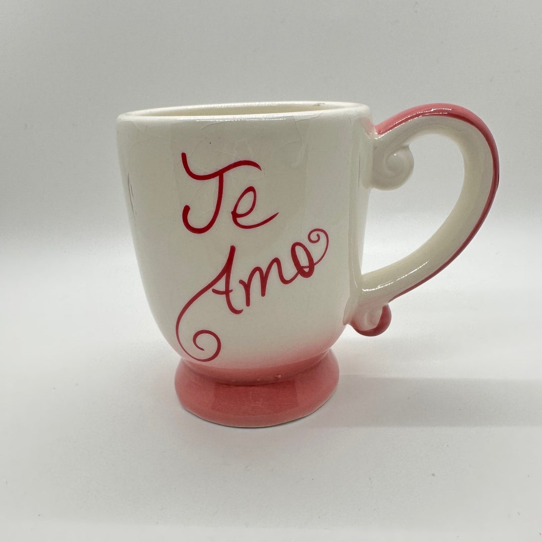 Vintage Te Amo (I Love You) - Ceramic Mug - Etsy